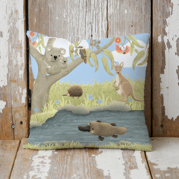 Australian Animals Cushion Cover - Blue Box Gifts